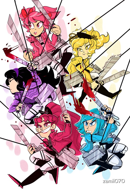 "Attack on Witches Print" by zamii070 | Redbubble