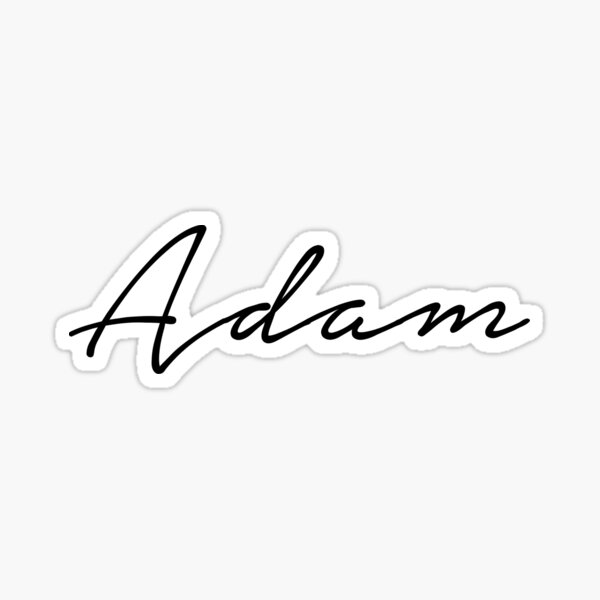 "Adam Name Personalised Name Custom print " Sticker by commontruth ...