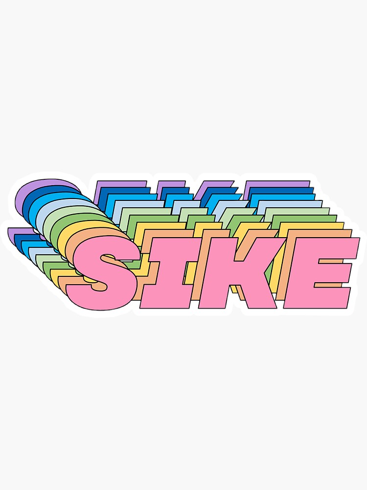 "Sike sticker" Sticker for Sale by faviaaaaaa | Redbubble