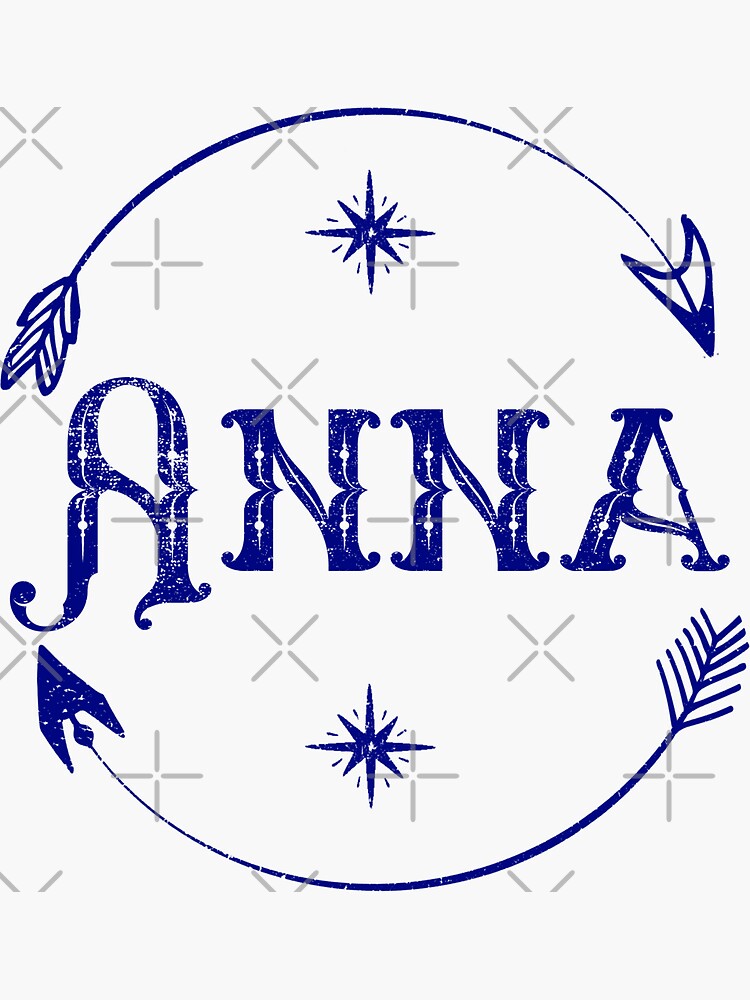 "Name Anna" Sticker by AllWellia | Redbubble