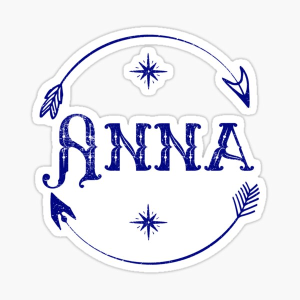 "Name Anna" Sticker by AllWellia | Redbubble