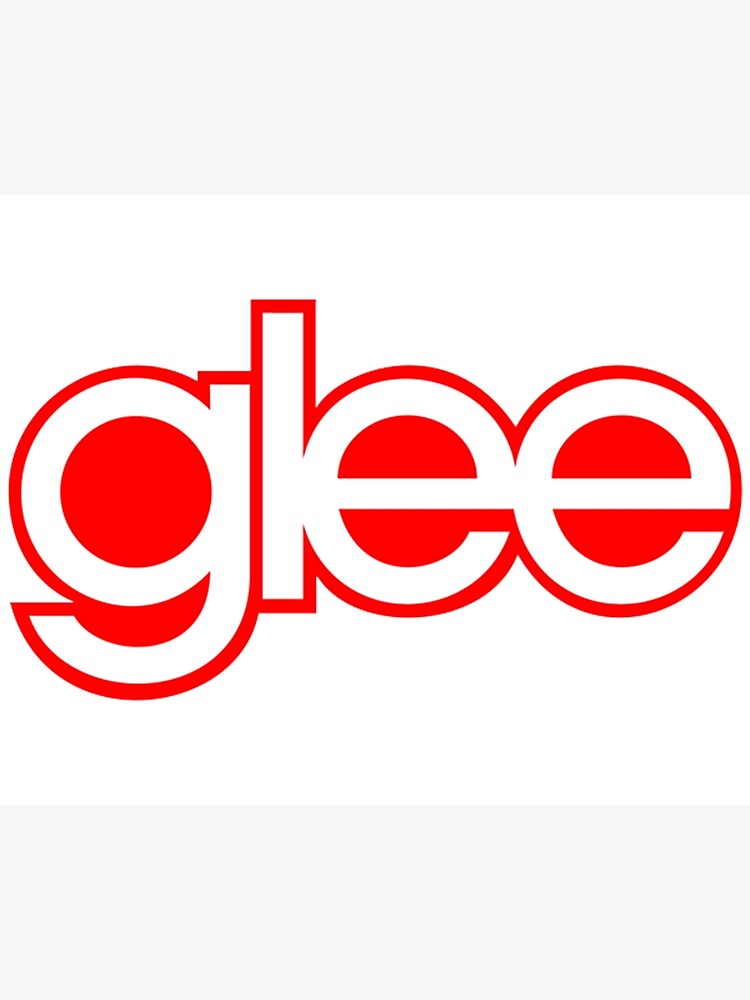 "Glee logo red and white" Poster for Sale by Yui96 | Redbubble