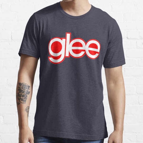 "Glee logo red and white" T-shirt for Sale by Yui96 | Redbubble | glee ...