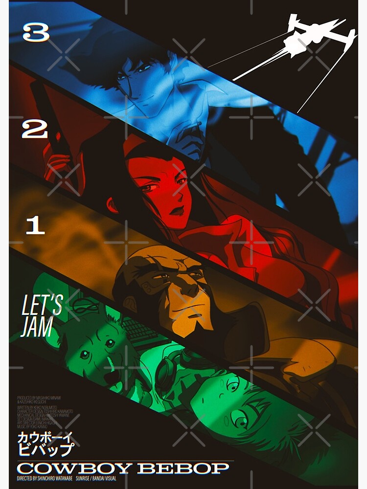 "Cowboy Bebop 3 2 1 Lets Jam" Art Print by ArtandDesignI | Redbubble