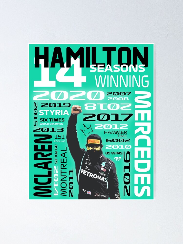 "LEWIS HAMILTON INFOGRAPHIC" Poster for Sale by koldun | Redbubble