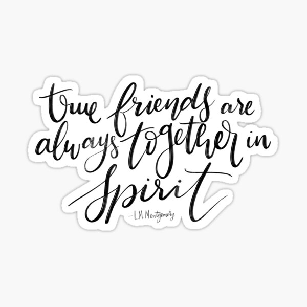"Friendship Quote" Sticker for Sale by staceygall | Redbubble