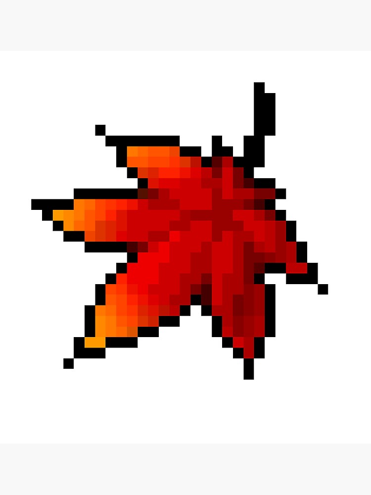 "Maple Leaf Pixel" Sticker for Sale by kawaiicrossing | Redbubble