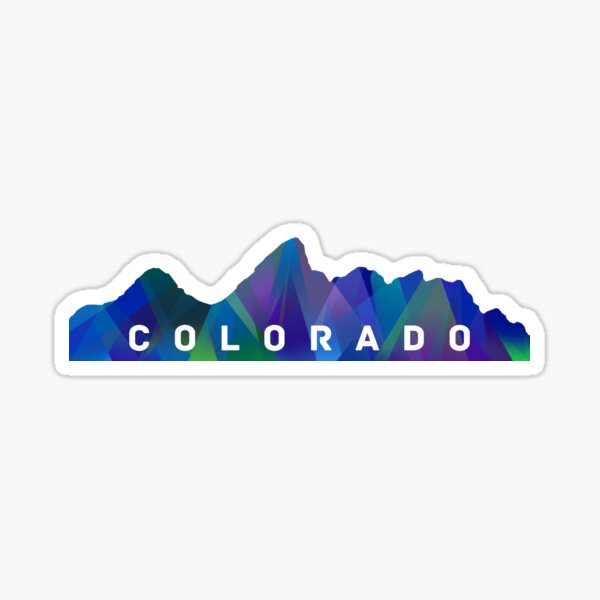 "Mountain Life - Colorado" Sticker for Sale by MiloAndOtis | Redbubble