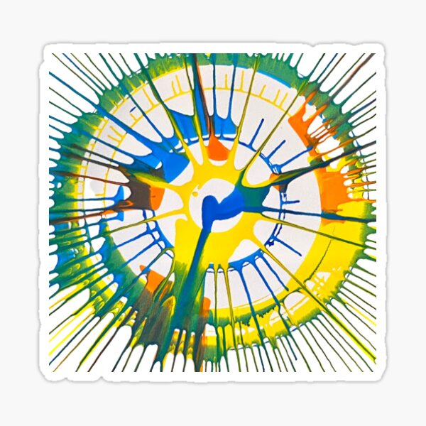 "Multicolor paint splatter " Sticker by TheAlgrateTeam | Redbubble