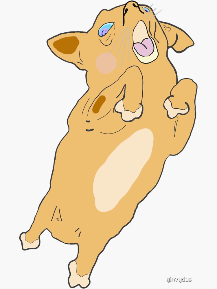 "Scared dog pig" Sticker by ginvydas | Redbubble