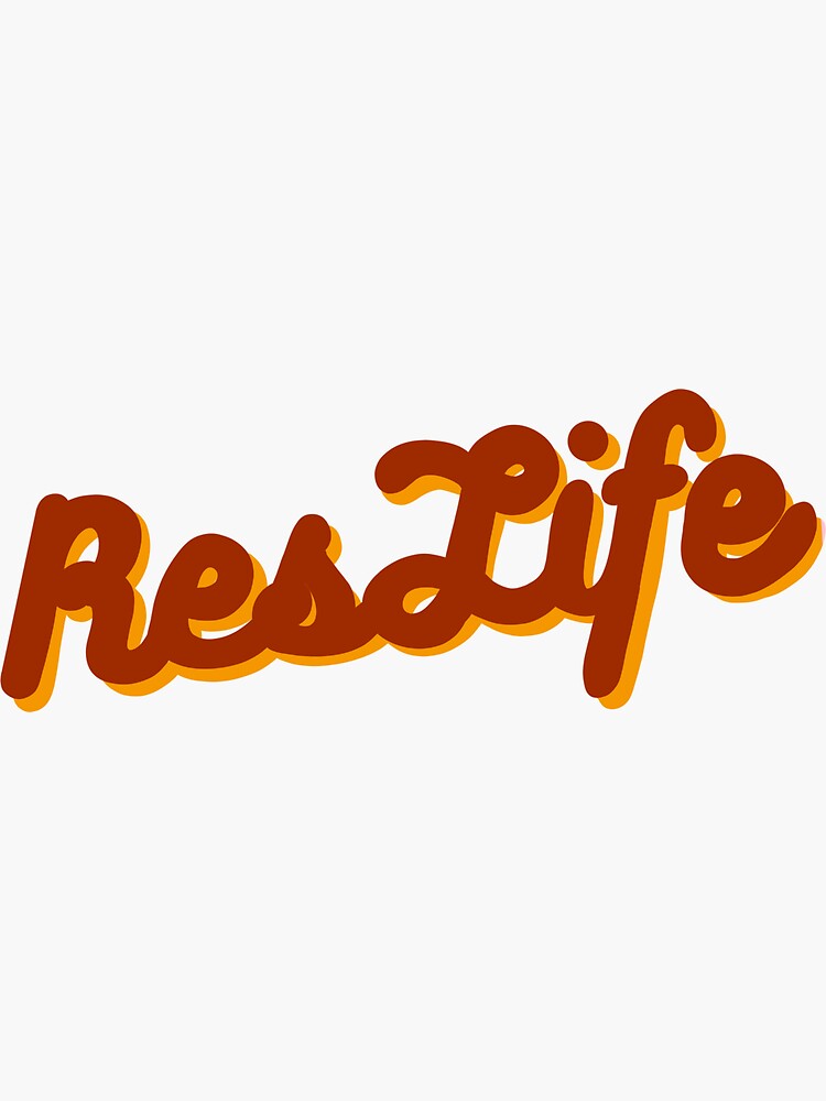 "RA Reslife Quote for Resident Advisors in School Colors" Sticker for ...