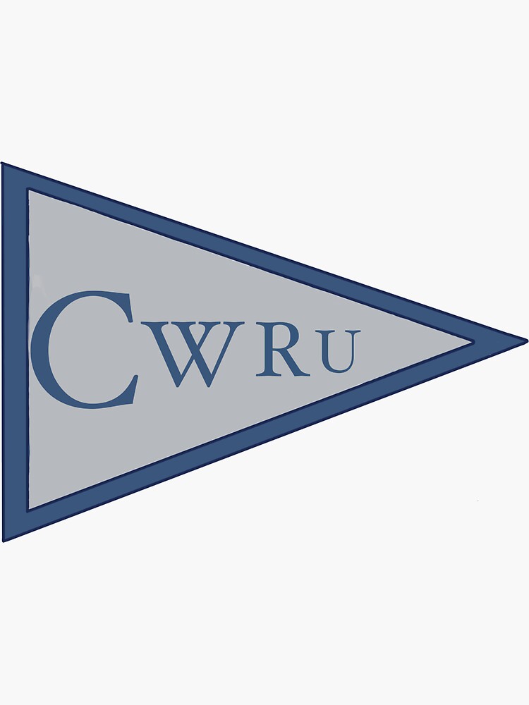 "CWRU Pennant " Sticker by superelephant | Redbubble