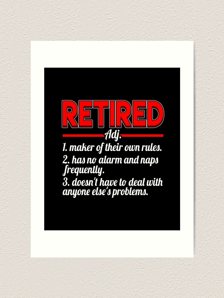 "Retirement Wishes / Funny Definition Happy Retirement Quote design ...