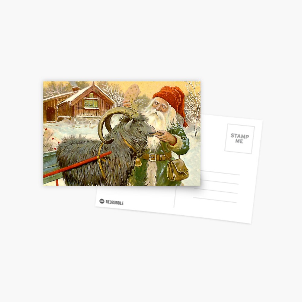 The Sled Goat” by Jenny Nystrom" Postcard for Sale by PatricianneK ...