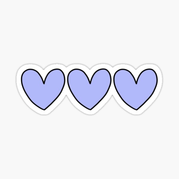 "Light Purple Heart " Sticker for Sale by stckrs4u | Redbubble