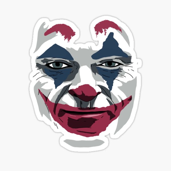 "Clown face" Sticker for Sale by geekartistry | Redbubble