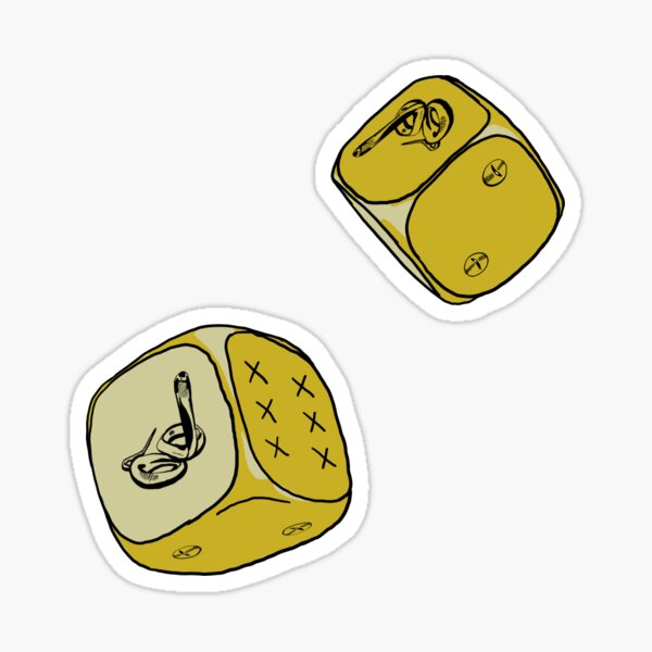 "Yellow Snake Eyes" Sticker for Sale by Cobraoil | Redbubble