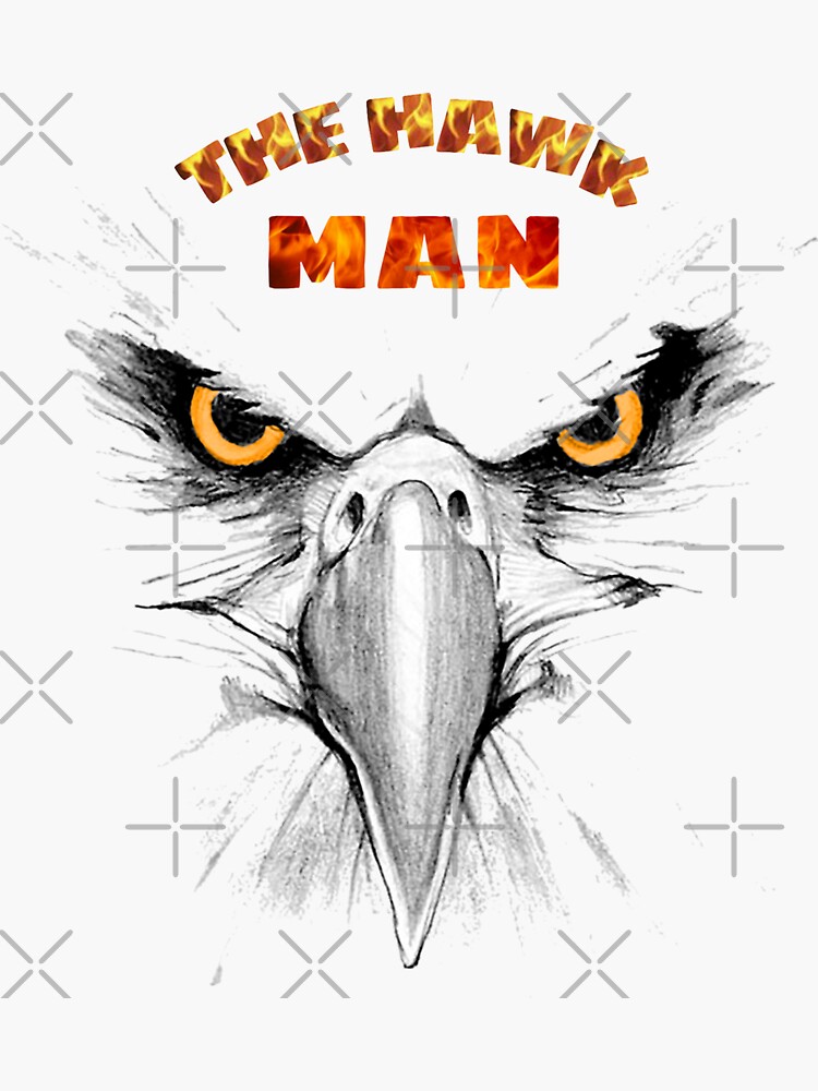 "THE ANGRY HAWK FACE" Sticker for Sale by Ugivato | Redbubble
