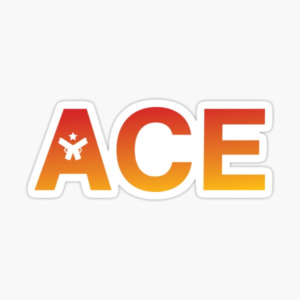 "ACE" Sticker for Sale by NPComic | Redbubble
