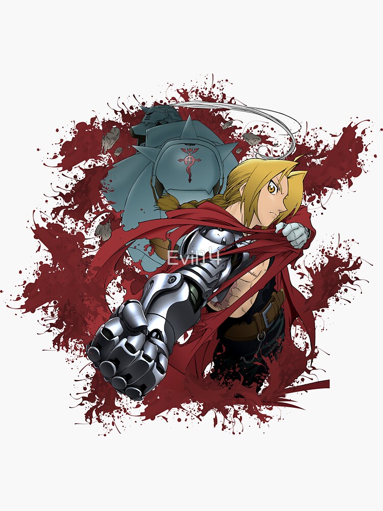 "FMA - Fullmetal Alchemist" Sticker for Sale by Evil14 | Redbubble