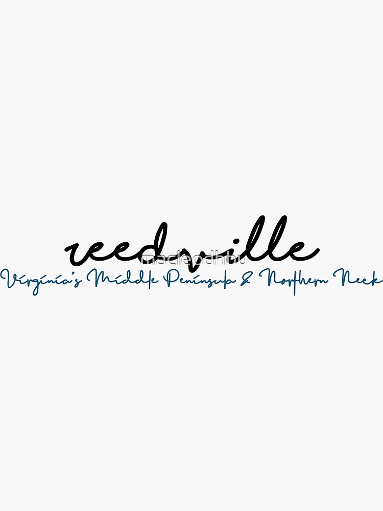 "Reedville VA, NNK" Sticker by macleodhbu | Redbubble