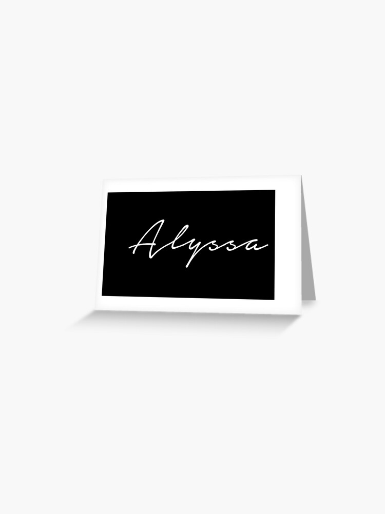 Name Alyssa Printable Bday Card Category: Name Socks | DivvyUp