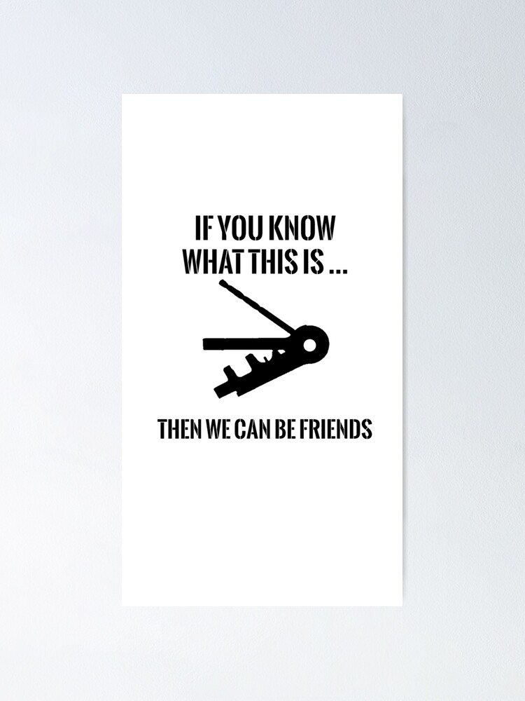 "If you know ...you know" Poster for Sale by Johnnyplatt | Redbubble