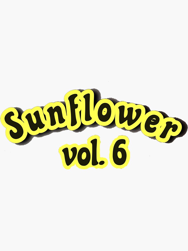 "Harry styles' song "Sunflower vol.6" Sticker for Sale by Cathrineelbro ...