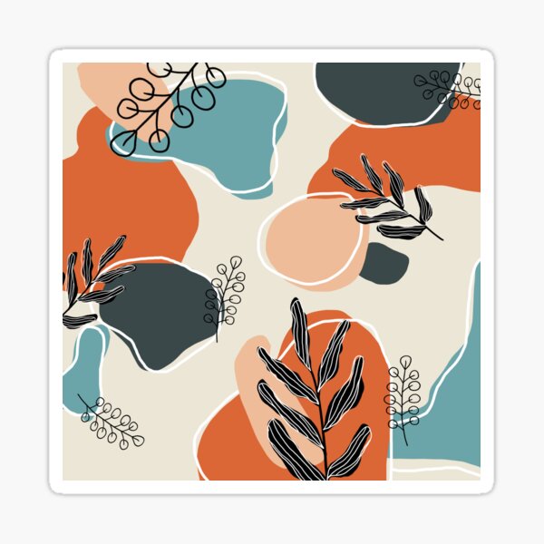 "Modern Abstract Pattern" Sticker for Sale by ArtOfBea | Redbubble