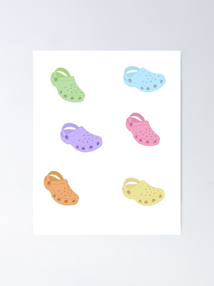 "Pastel Crocs" Poster by INSAINT | Redbubble