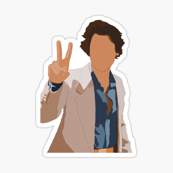 "harry styles outline" Sticker for Sale by designsbysoph- | Redbubble