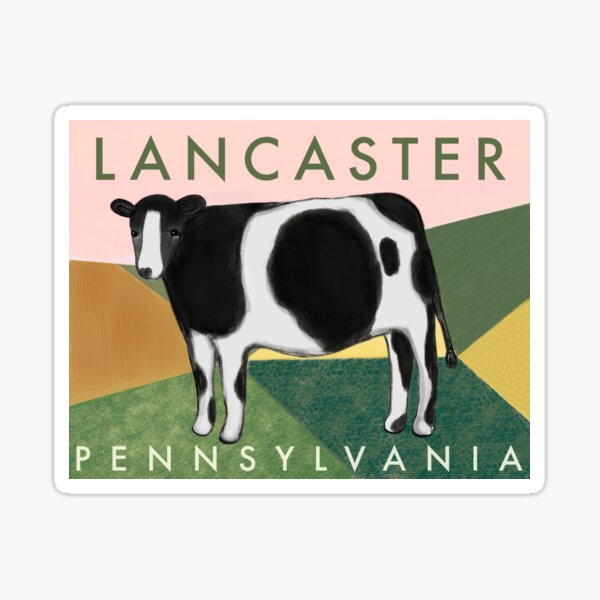 "lancaster pennsylvania cow" Sticker by acamille28 | Redbubble