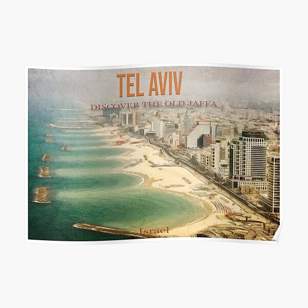 "Vintage Tel Aviv Poster" Poster by Firandi | Redbubble