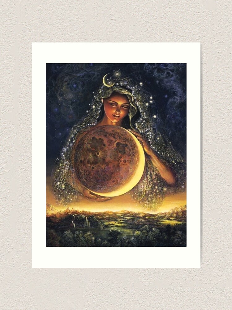 "Selene Moon Goddess " Art Print for Sale by Alex Ceja | Redbubble