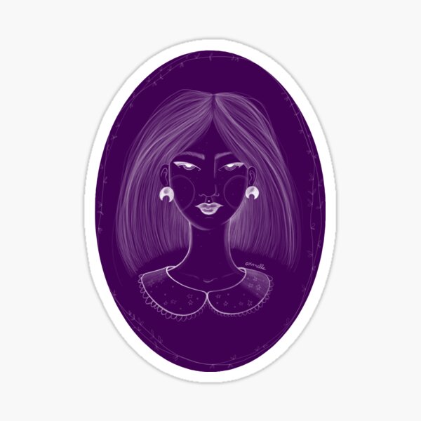 Sofia • Moon Girl Sticker By Armduno Redbubble