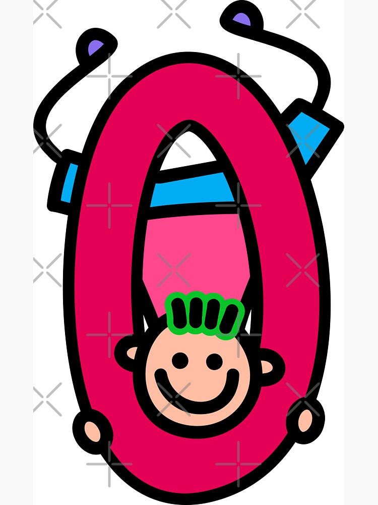 Imán «Letra O para niños alfabeto Personaje de dibujos animados ...