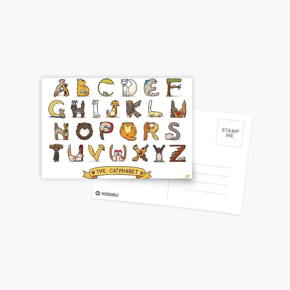 "Cat Alphabet" Poster for Sale by Karla Consolacion | Redbubble