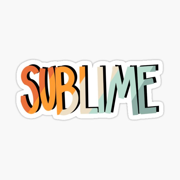 "Sublime Word Art" Sticker for Sale by CarlyDammann | Redbubble
