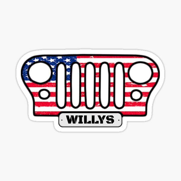 "Willys Jeep 4x4 All terrain Military Vehicle US Stars and Stripes ...