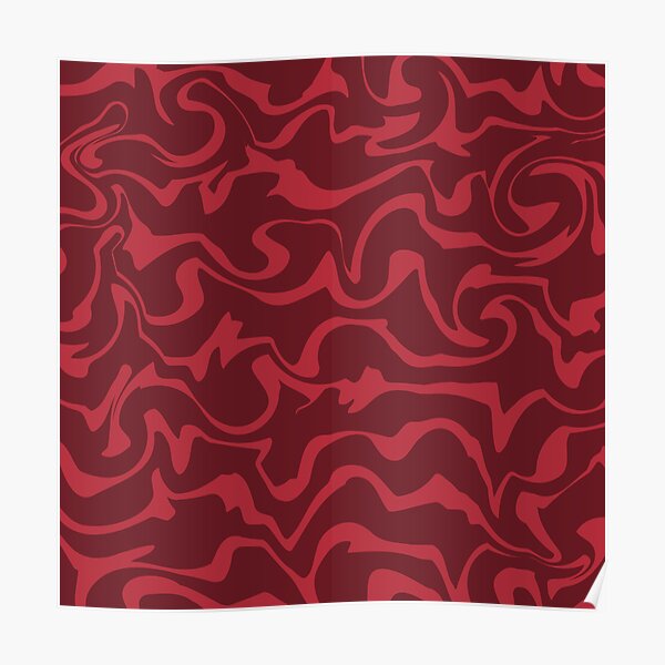 Poster « Rouge bordeaux, écarlate, rubis, bourgogne - conception de ...