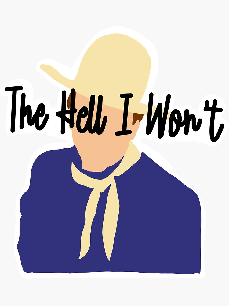 "The Duke" Sticker for Sale by KittieMaeInc | Redbubble