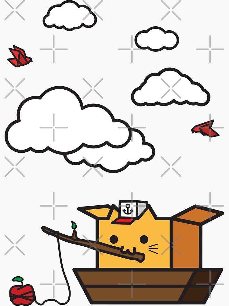 "Boximals - Catfishing" Sticker by JJANG | Redbubble