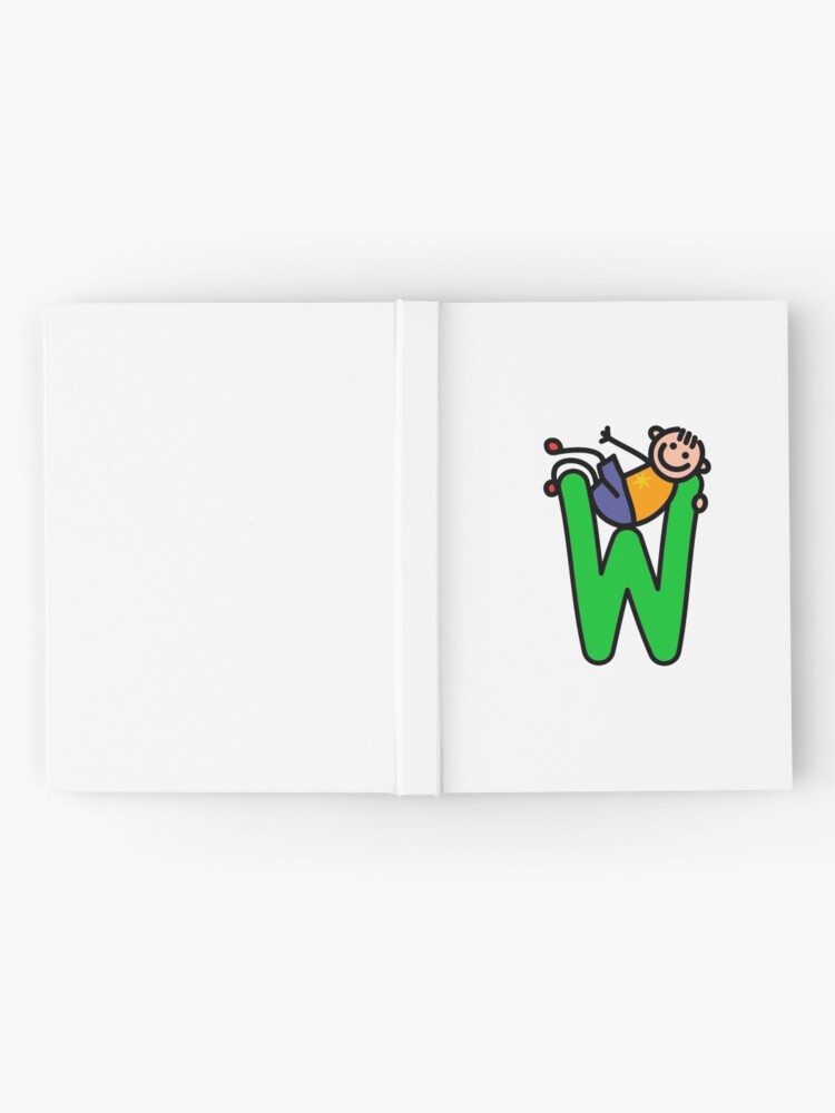 Cuaderno de tapa dura «Letra W para niños alfabeto niños personaje de ...