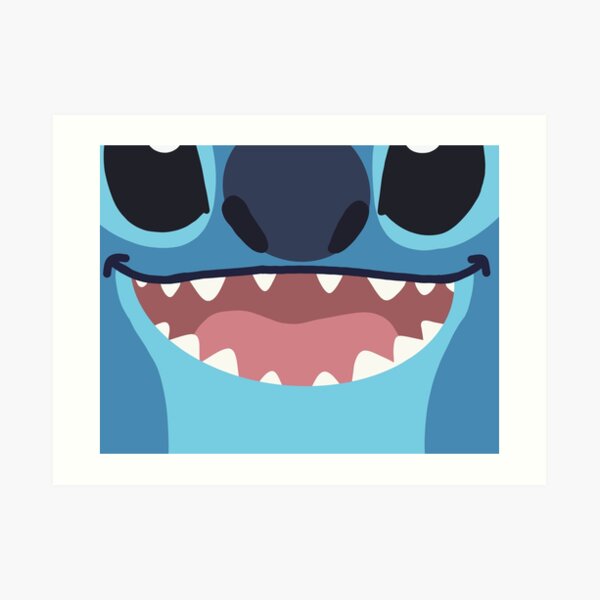 Stitch Face Art Prints | Redbubble