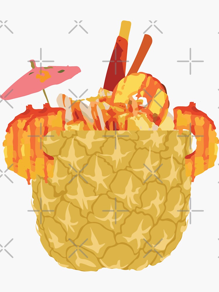 "Piña Loca" Sticker for Sale by darzaga2 | Redbubble