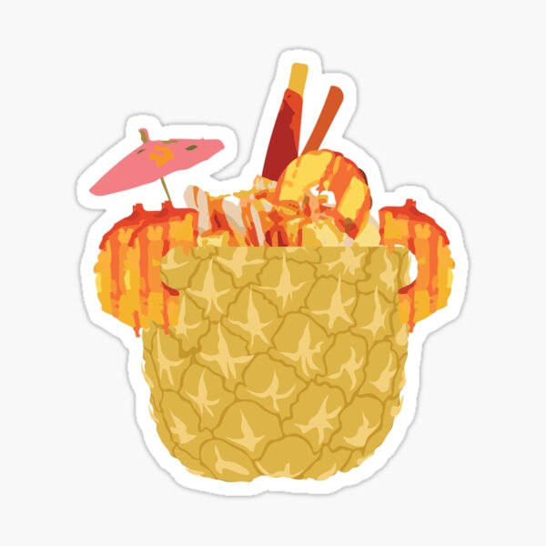 "Piña Loca" Sticker for Sale by darzaga2 | Redbubble