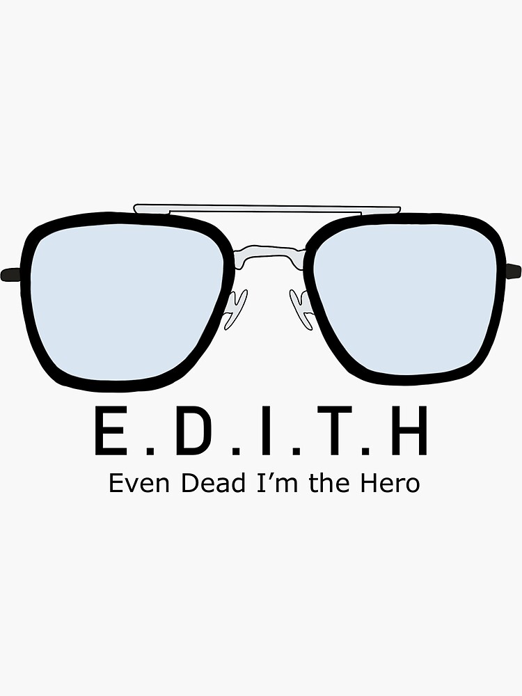 "E.D.I.T.H" Sticker for Sale by dkisawesome13 | Redbubble
