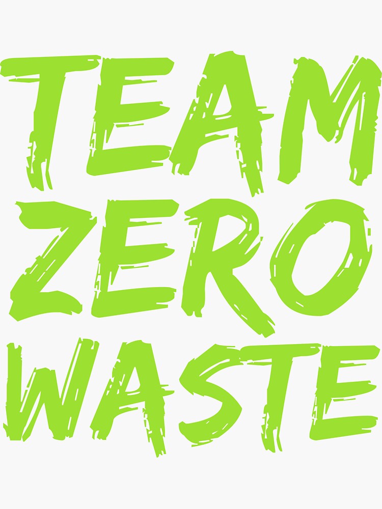 "Team Zero Waste" Sticker by vegansfacts | Redbubble