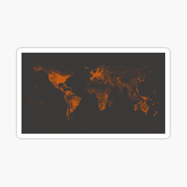 "Airport Map of the World" Sticker for Sale by Hurllicane | Redbubble