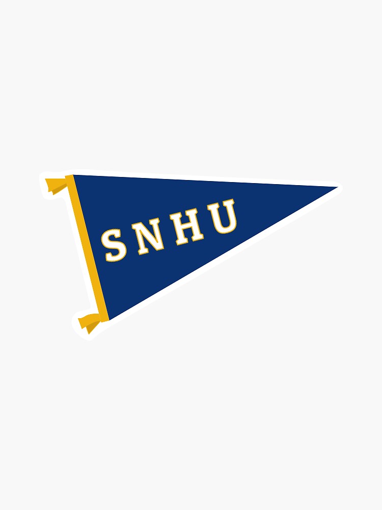 "SNHU pennant sticker" Sticker for Sale by lindsey788 | Redbubble